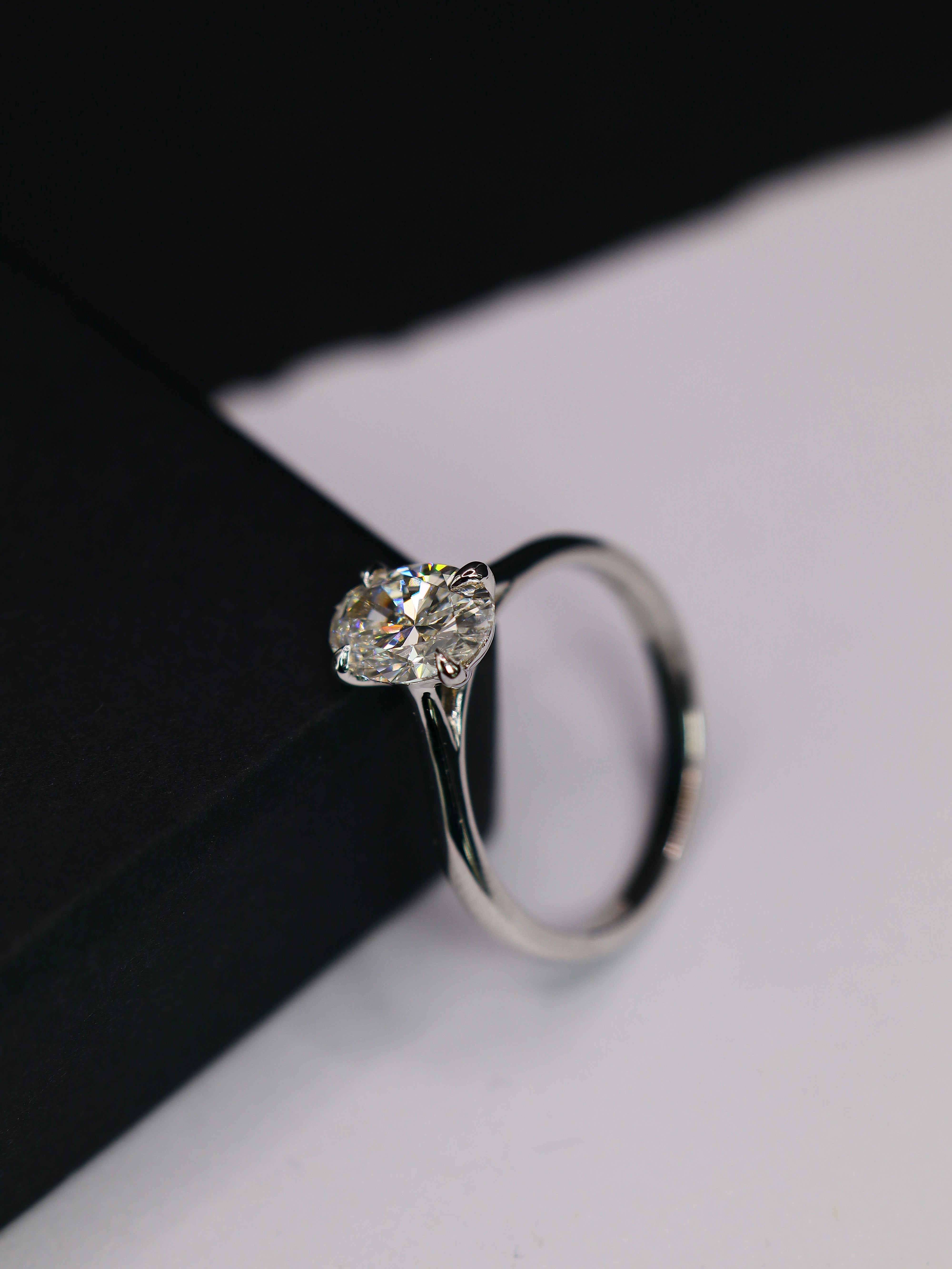 9ct 1.2ct Oval Lab diamond – John Stewart Jewellers